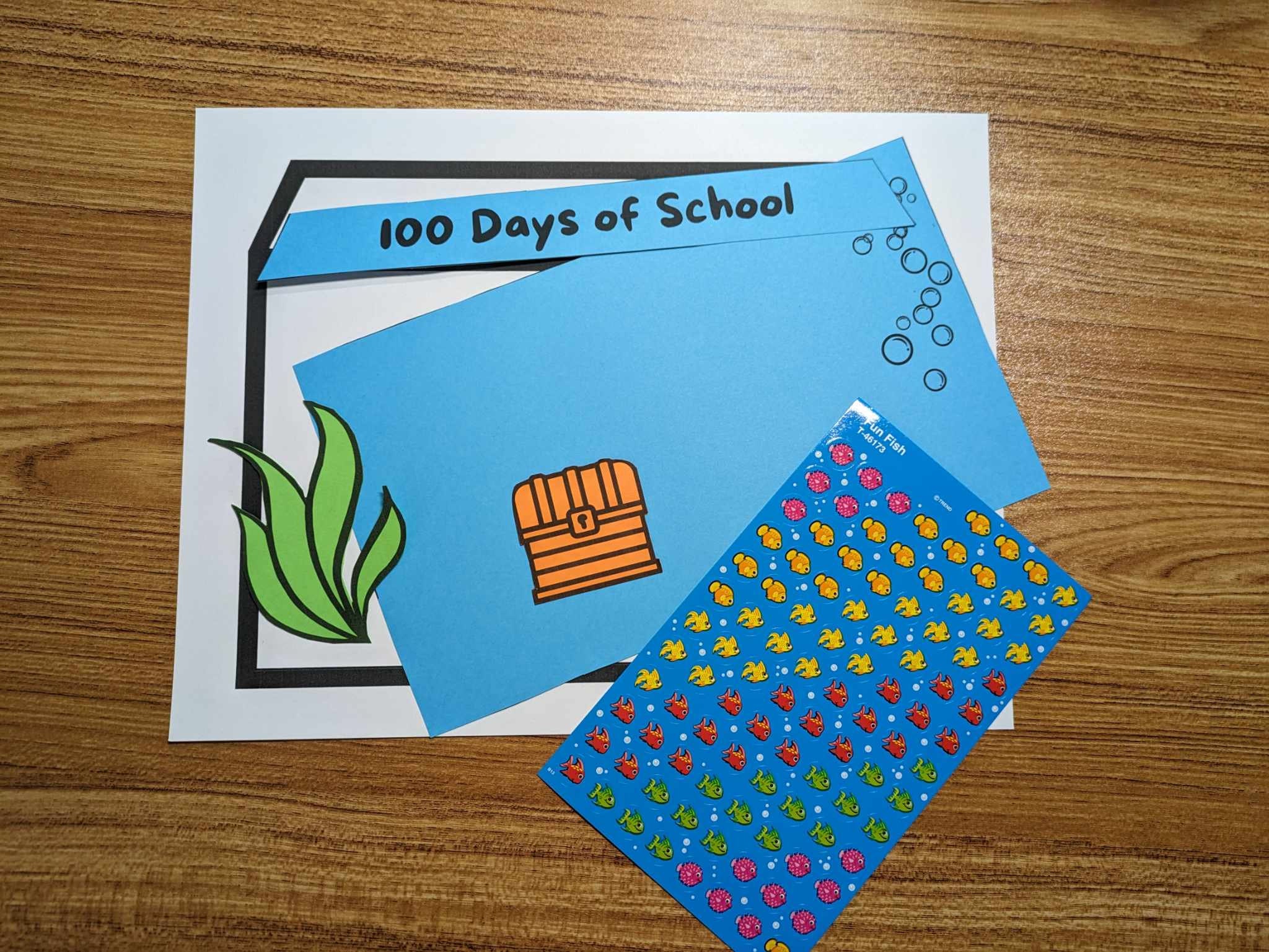 100 Days of School Fish Tank Project - Etsy