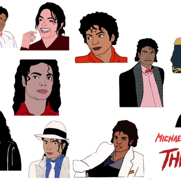 Michael Jackson Stickers - Etsy
