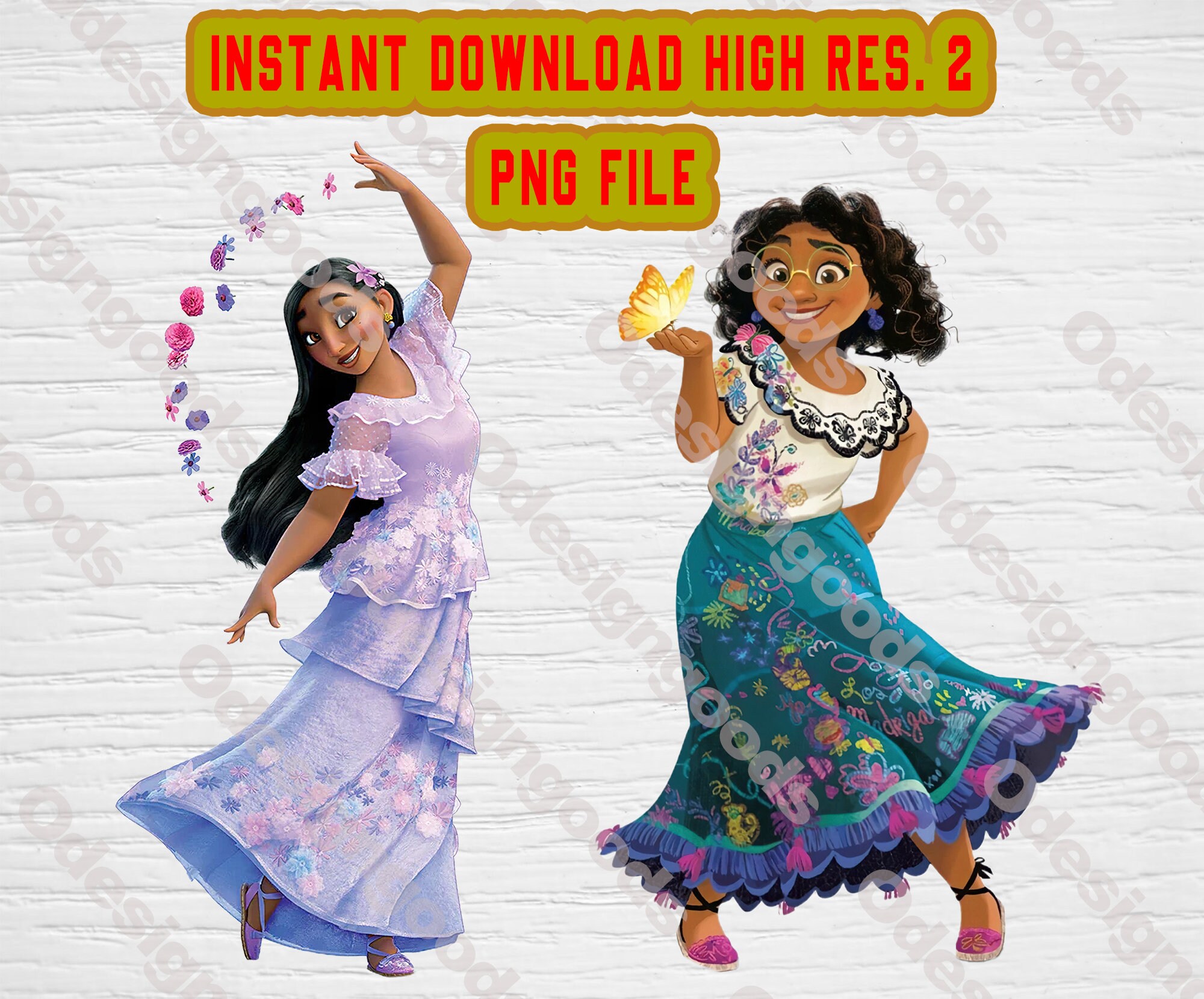 Encanto Png Isabela Png Mirabel Png Print Ready High - Etsy New Zealand