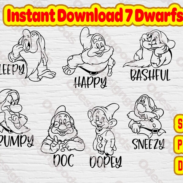 The Seven Dwarfs - Etsy