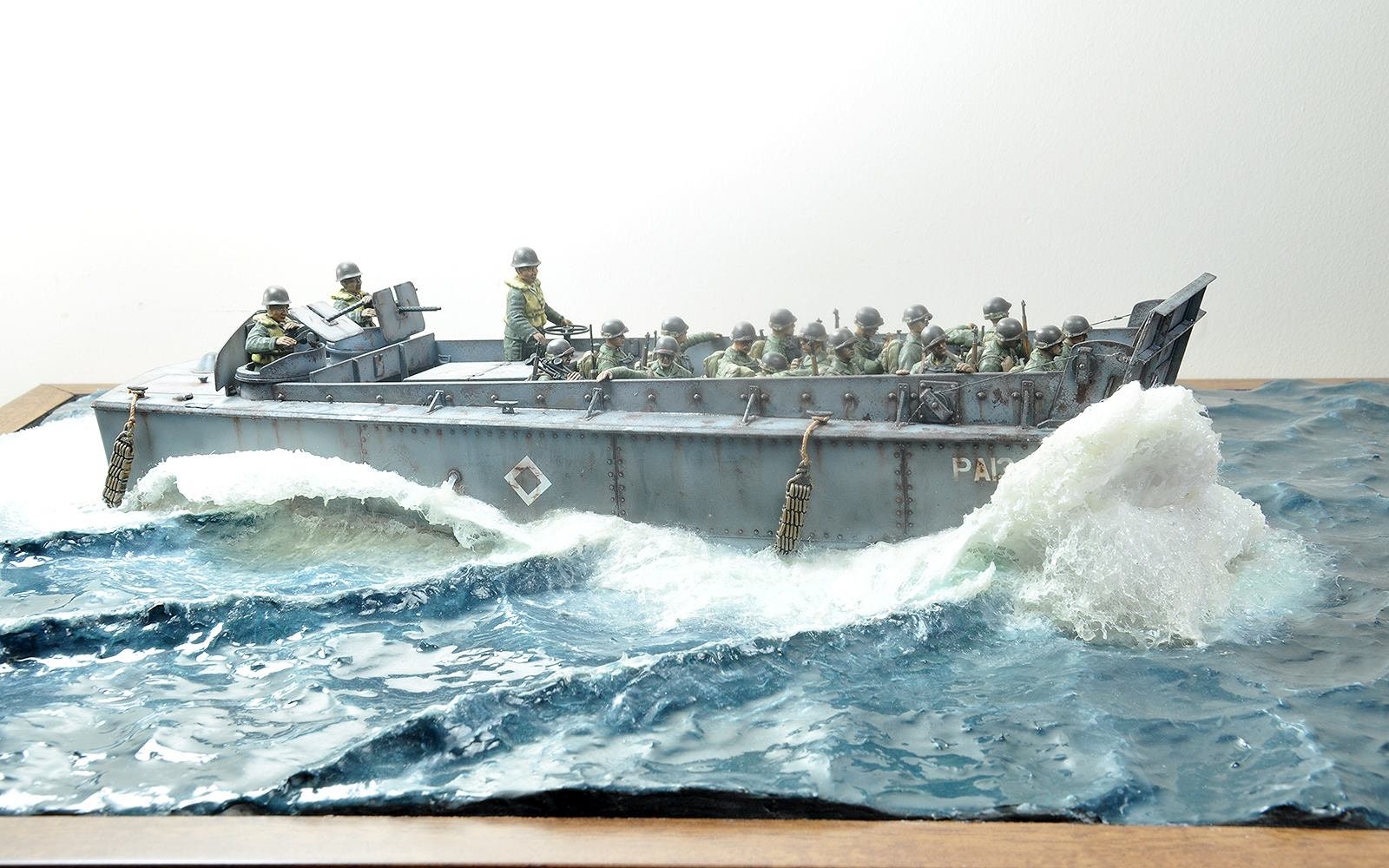 1:35 Scale Normandy Diorama " APPROACHING Omaha", Pro-built Model - Etsy