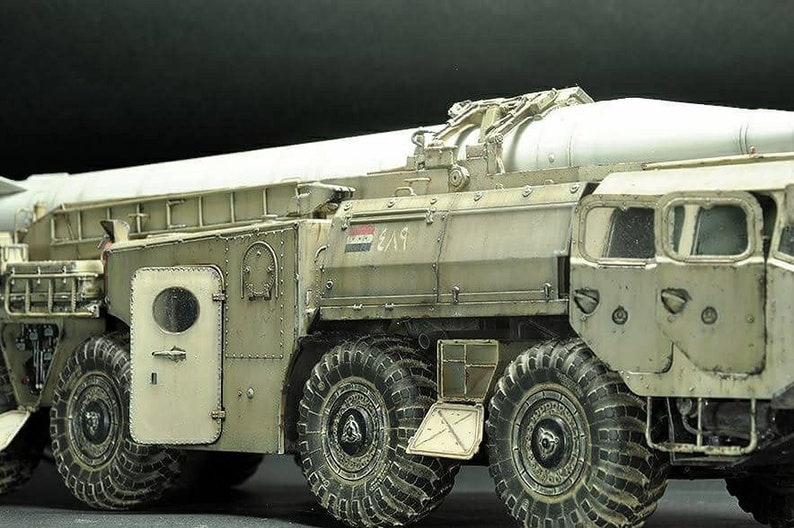 1:35 Scale SCUD B Missile With MAZ-543 TEL - Made by Modelistan - Etsy