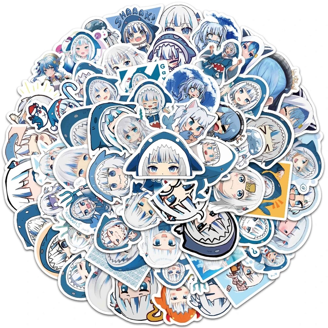50 Anime Hololive Vtuber Cartoon Stickers - Etsy UK