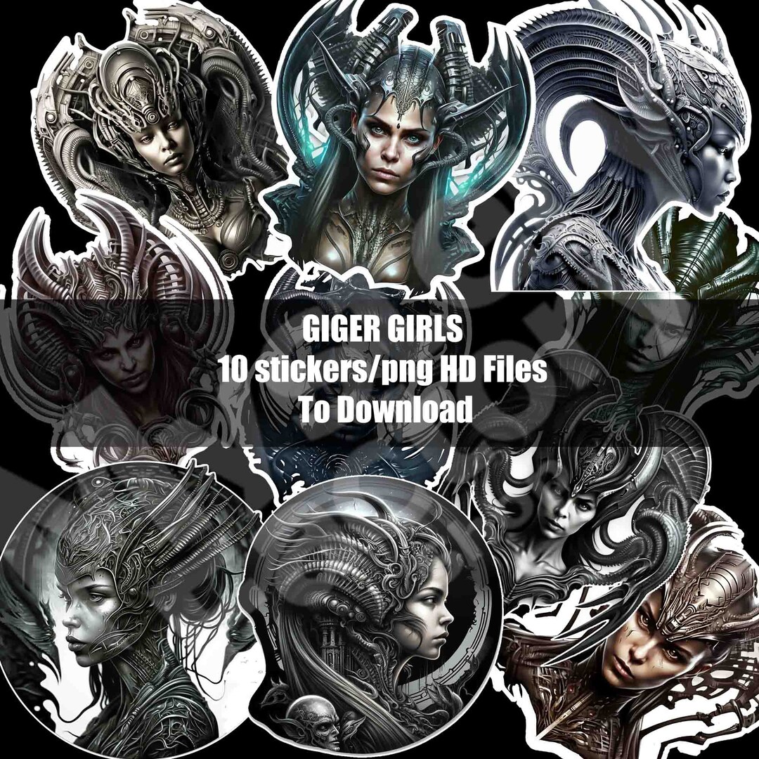 Giger Girls PNG Digital Download Clip Art Scrapbooking - Etsy
