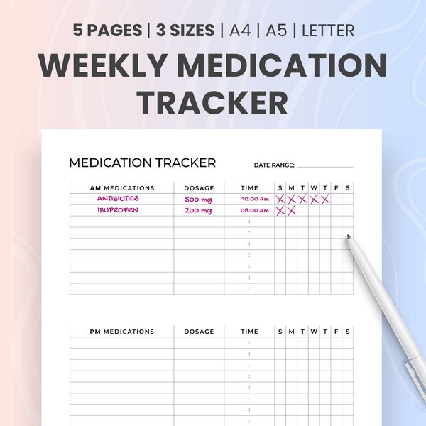 Medication Am & Pm - Etsy