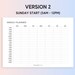 Horizontal Weekly Planner Printable, Weekly Planner by Hour, Hourly ...