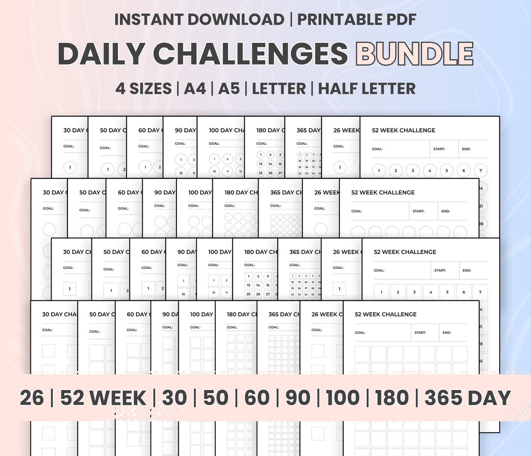 Set of 36 Universal Challenges, Daily Challenge Bundle With Rewards, 26 ...