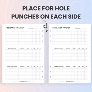 Weekly Medication Tracker Printable: AM PM Schedule (PDF) - Etsy