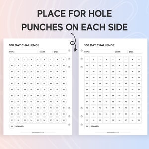 Daily Challenge Tracker Bundle: Printable Goal Planner (PDF) - Etsy