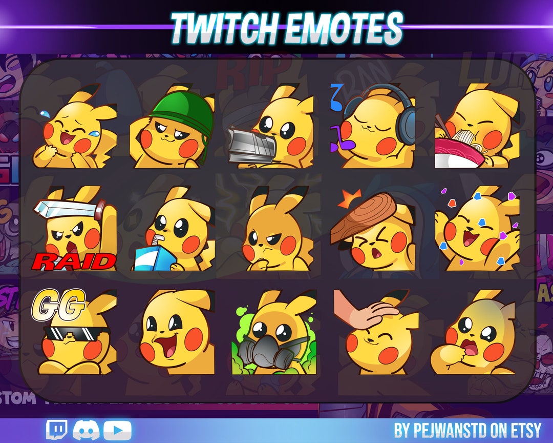 Twitch Emotes Yellow Cat | Cute Emotes | Discord Emotes | Kawaii Emotes ...
