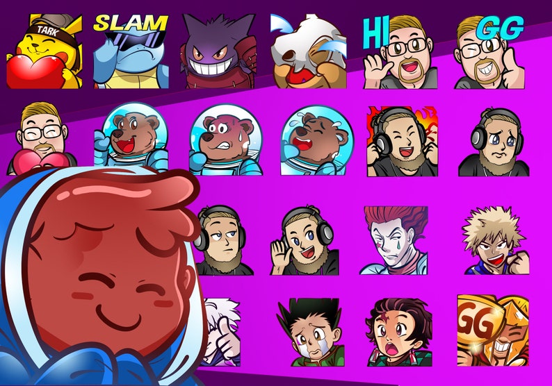 1 Custom Twitch Emote | 1 Emote | Custom Twitch Sub Badge | Custom Bit ...