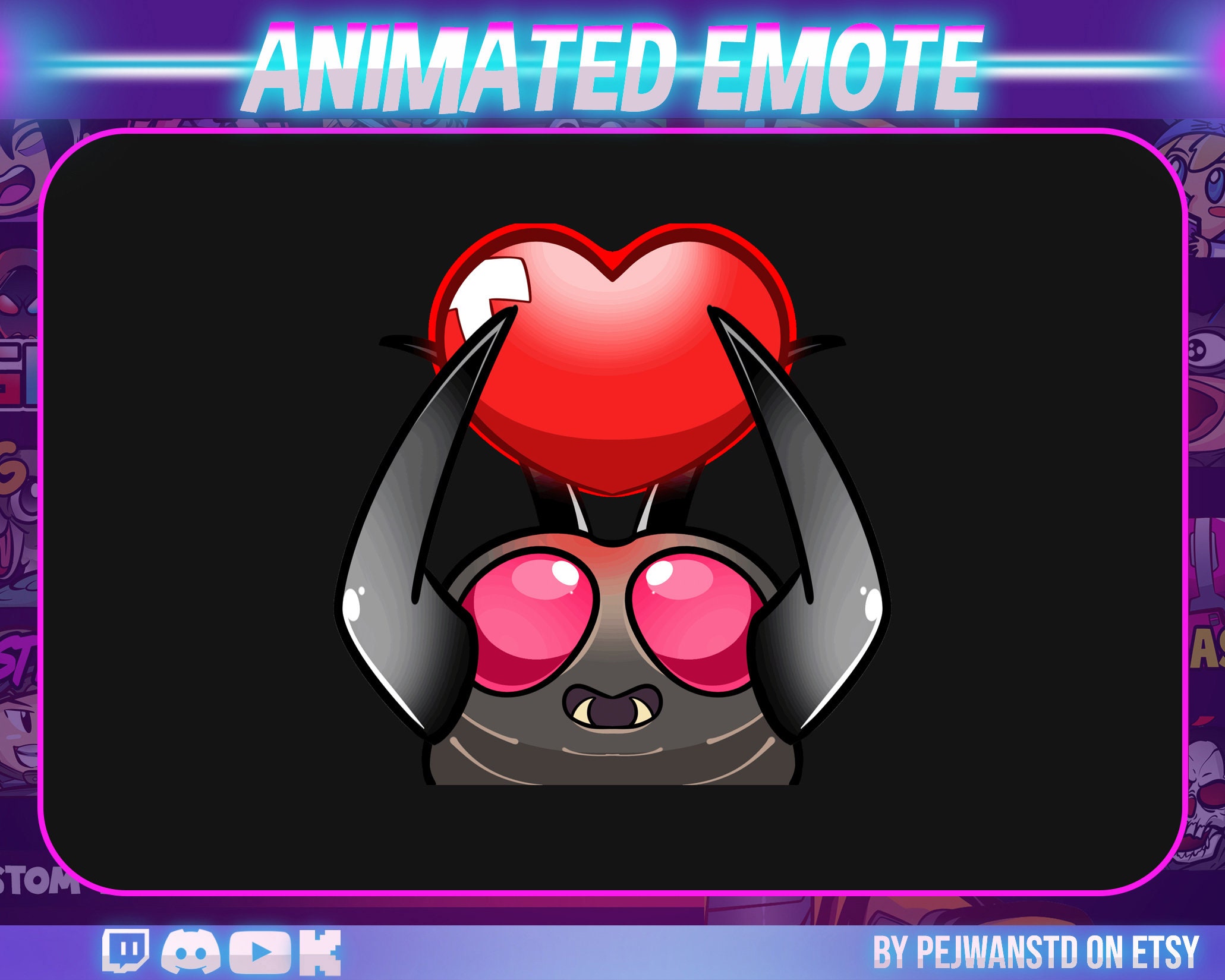 Animated Emote | Twitch Emote | Loot Bug Emote | Bug Emote | Lethal ...