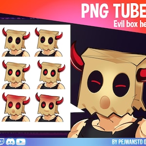 Paper Bag Guy Pngtuber | Veadotube Character | Cosmic | Reactive PNG ...