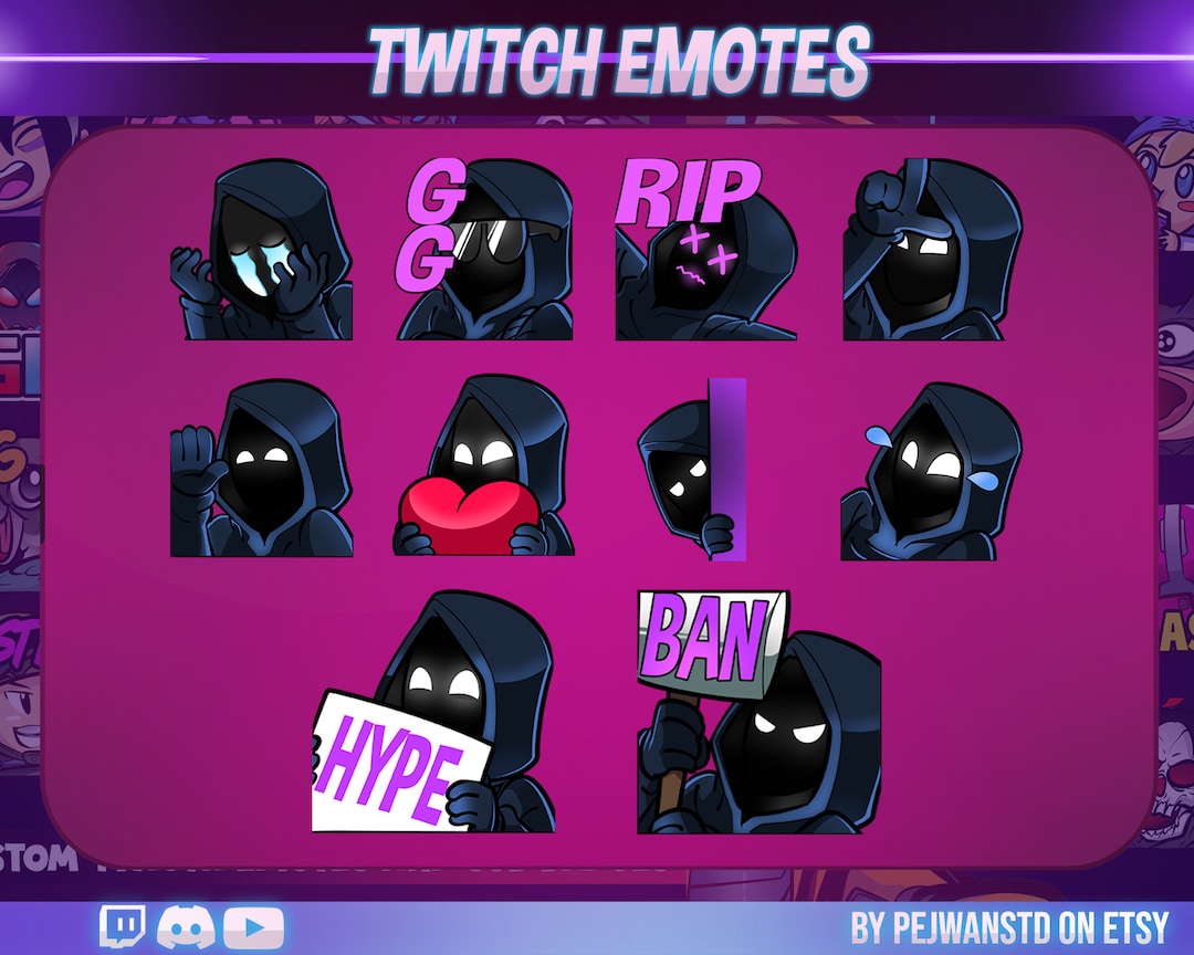 Grim Reaper Twitch Emotes , Dark Man Emotes , Twitch Emotes , Discord ...