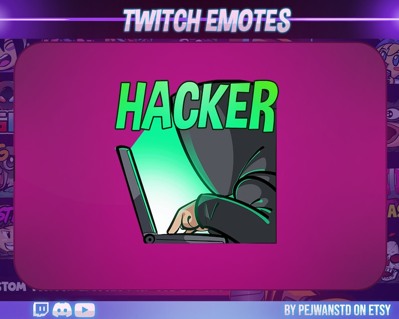 Animated Emote | Laptop Twitch Emote | Laptop MOD | Hack - Etsy