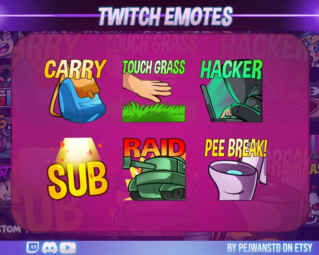 Text Emotes | Twitch Text Emote | Twitch Emotes | Sub Emote | GG Emote ...