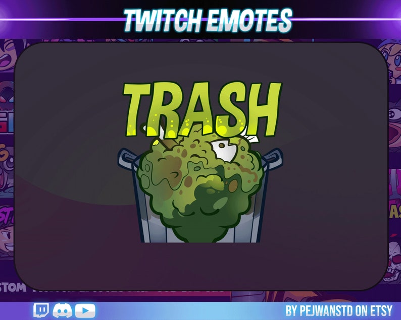 Animated Emote | Twitch Emote Trash | Trash Emote | Trash Animated ...