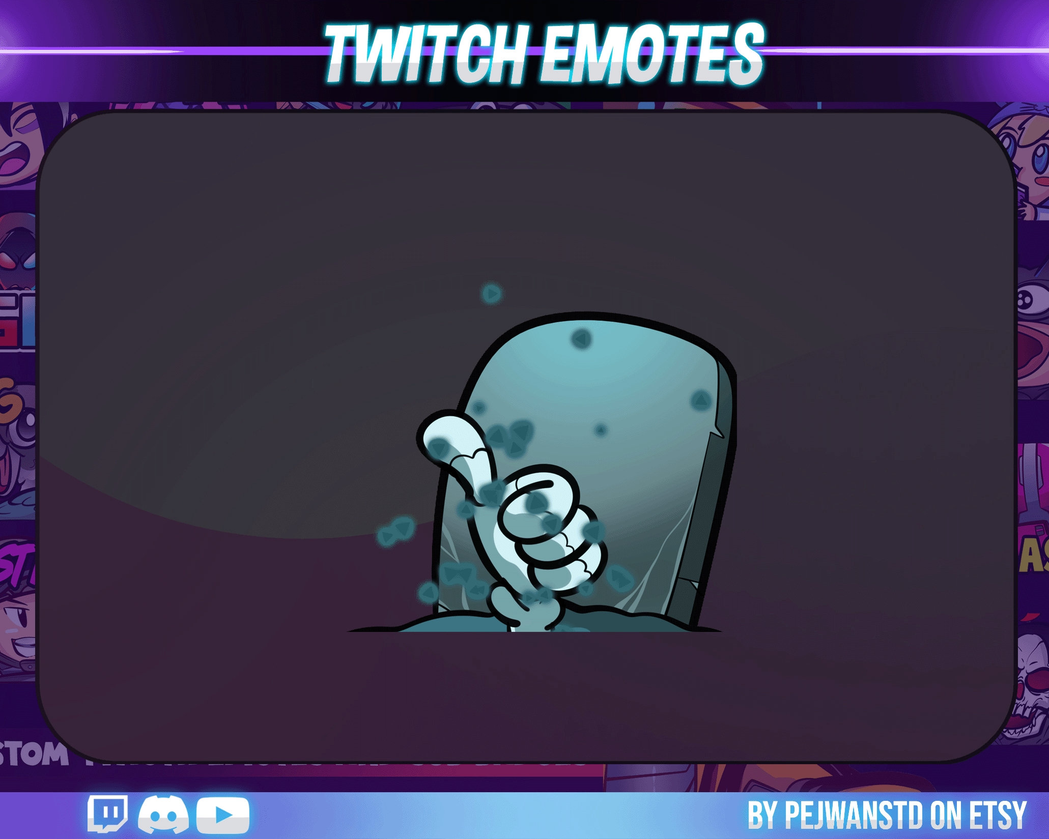 Animated Emote | RIP Animated Emote | RIP Emote | Animated RIP Emote - Etsy