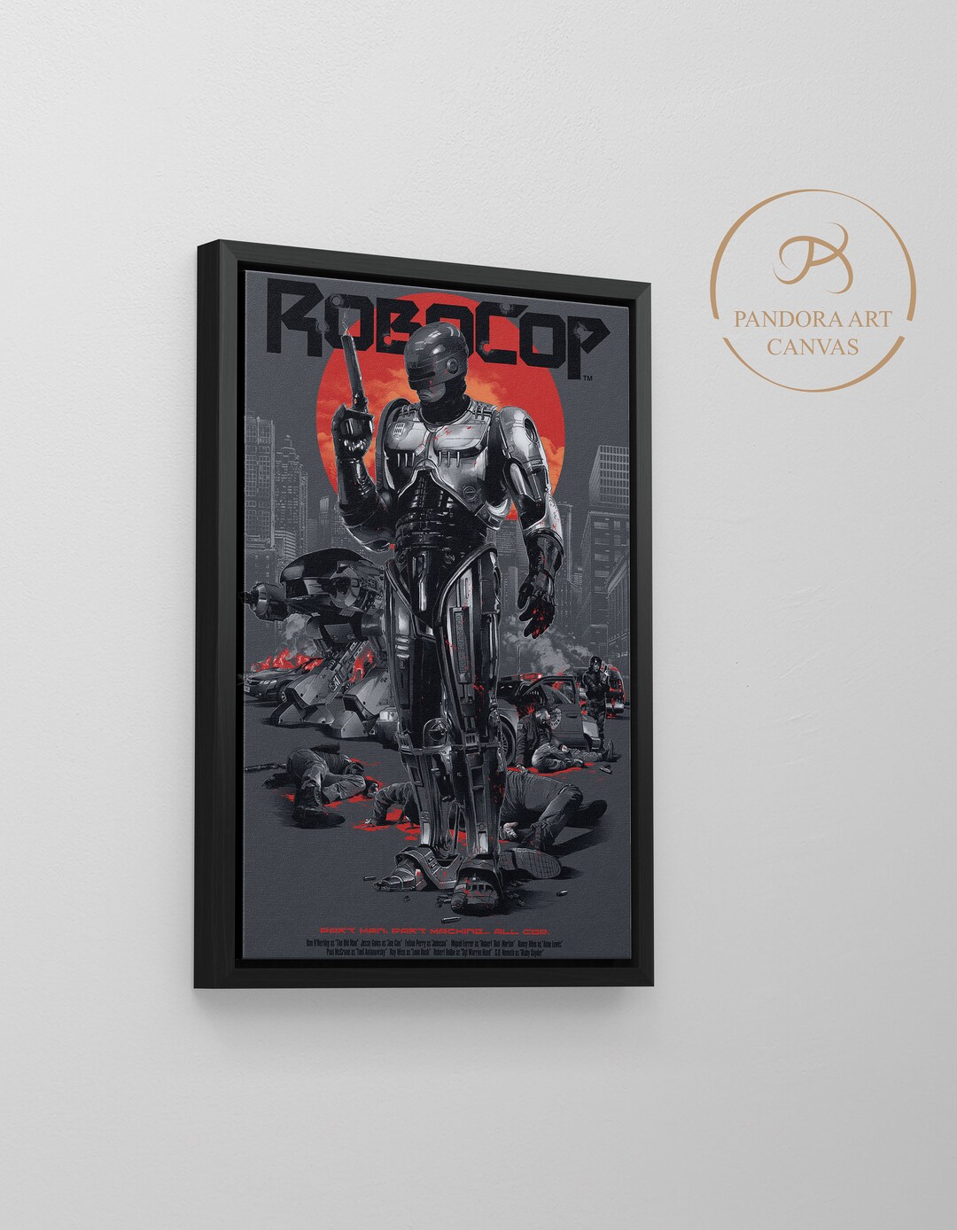 Robocop Canvas Robocop Poster Modern Canvas Artwork Wall - Etsy