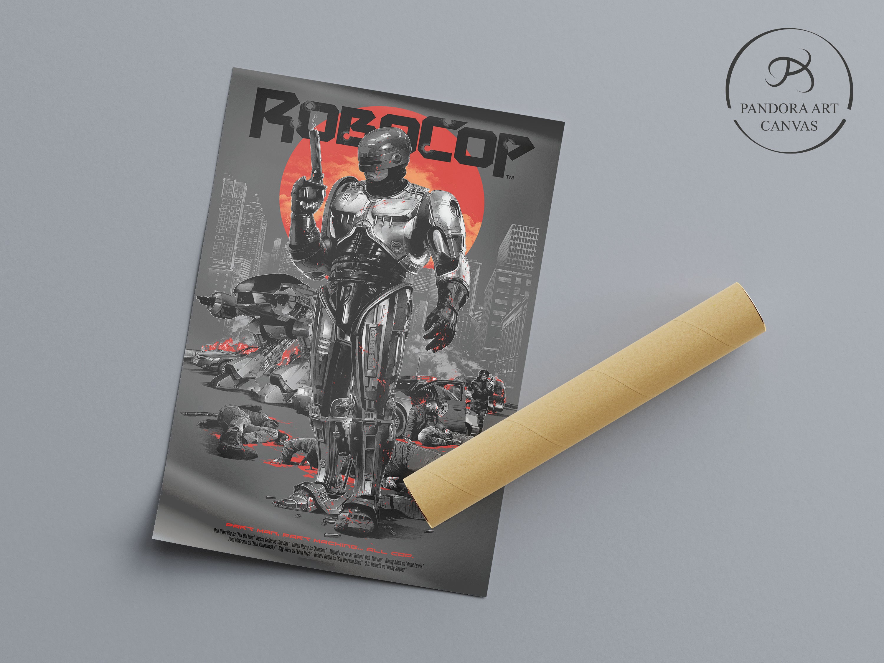 Robocop Canvas Robocop Poster Modern Canvas Artwork Wall - Etsy