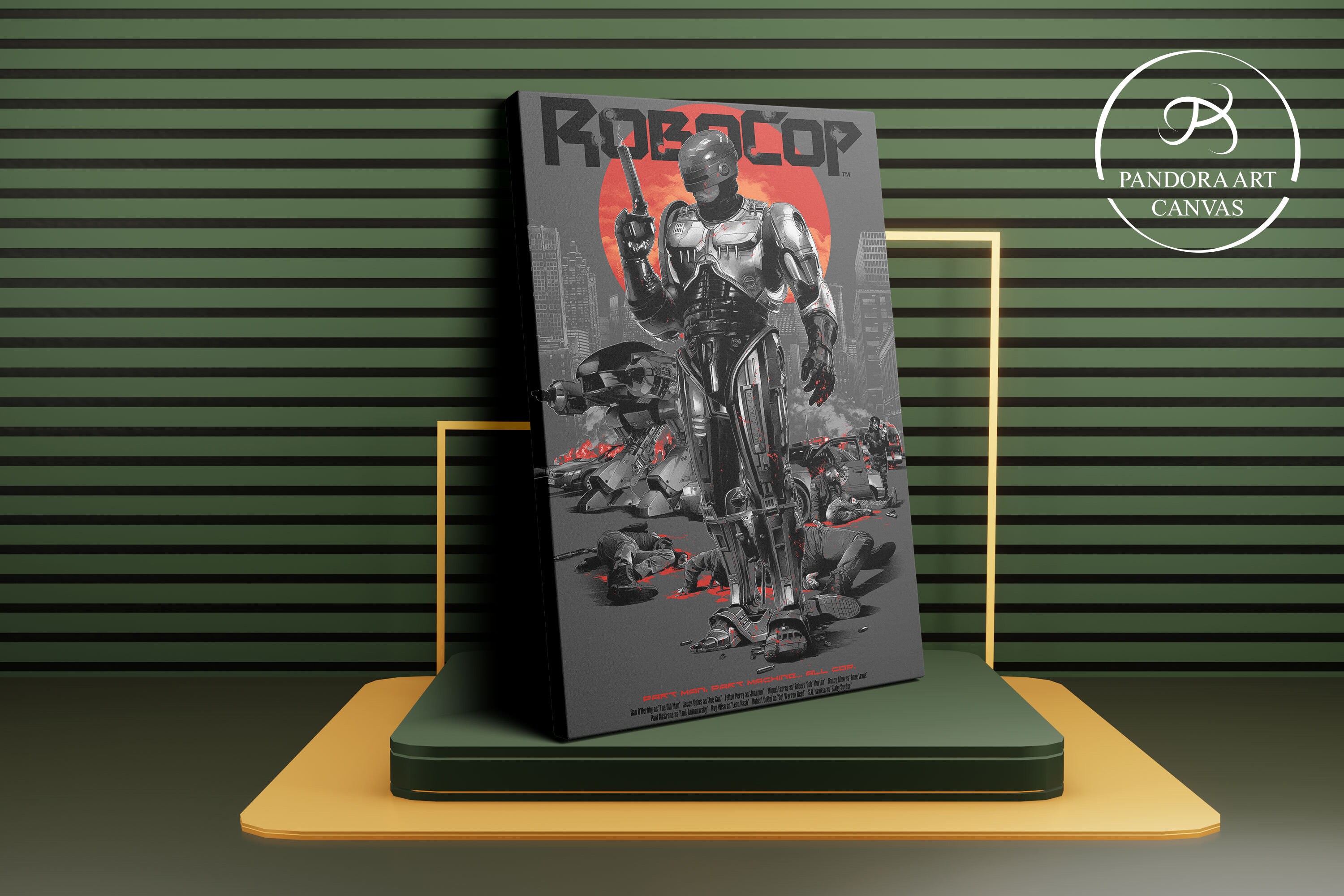 Robocop Canvas Robocop Poster Modern Canvas Artwork Wall - Etsy
