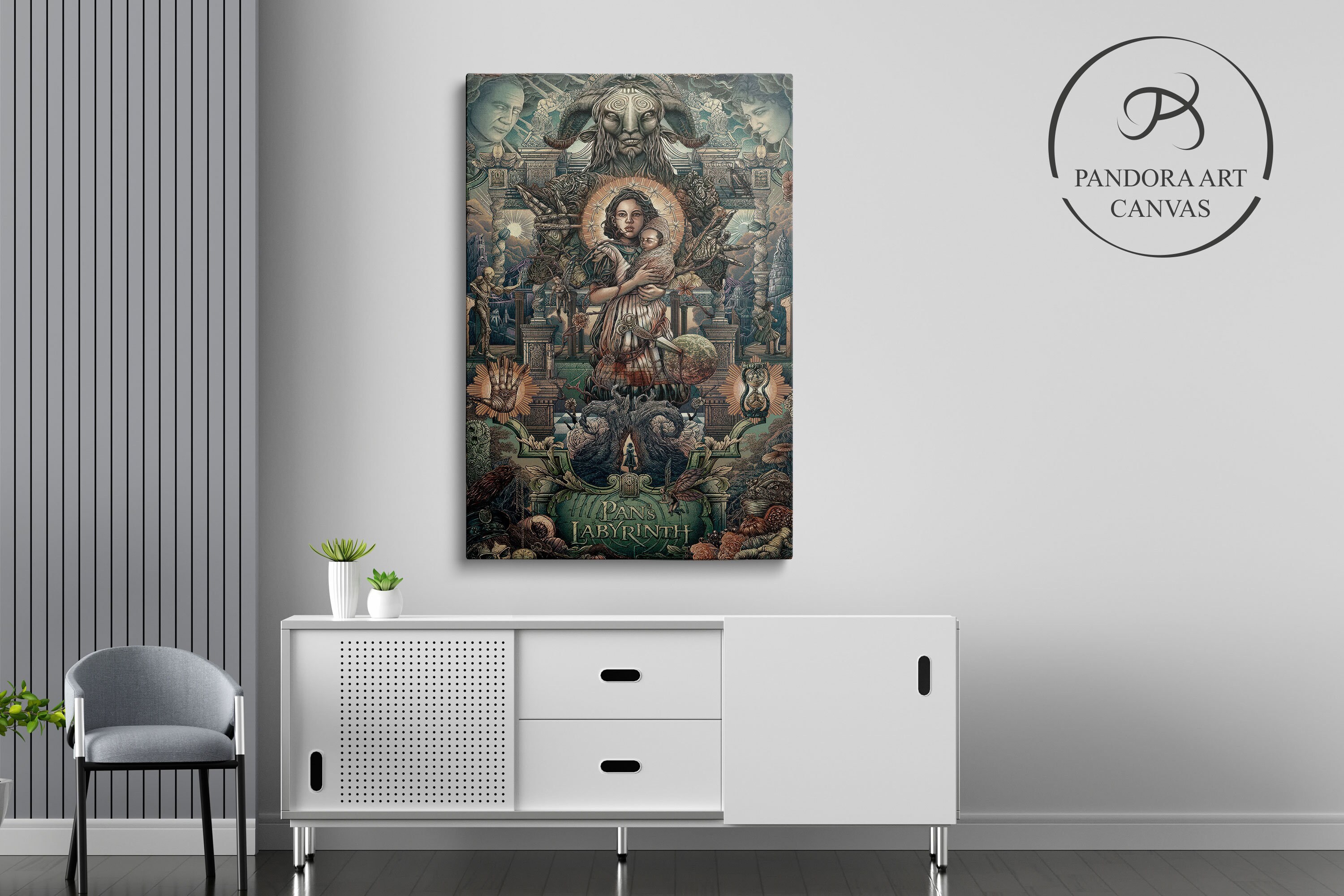 Pan's Labyrinth Canvas Pan's Labyrinth Poster Modern - Etsy