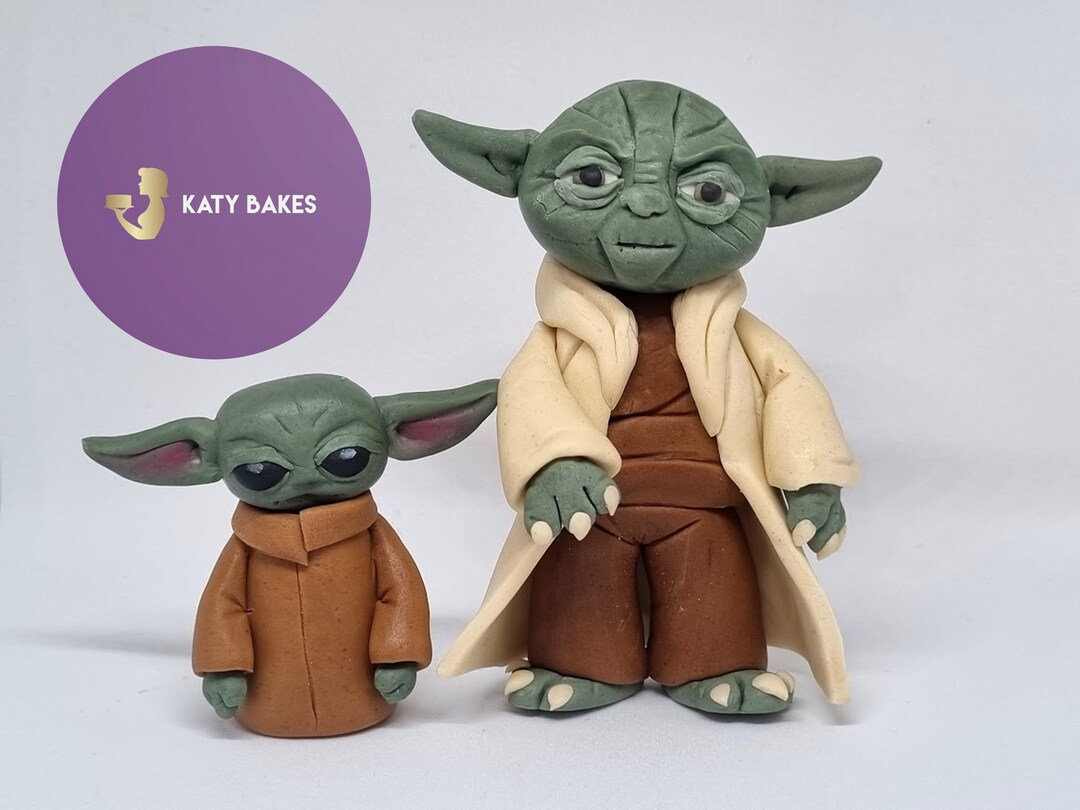 Yoda Fondant Cake Topper - Etsy