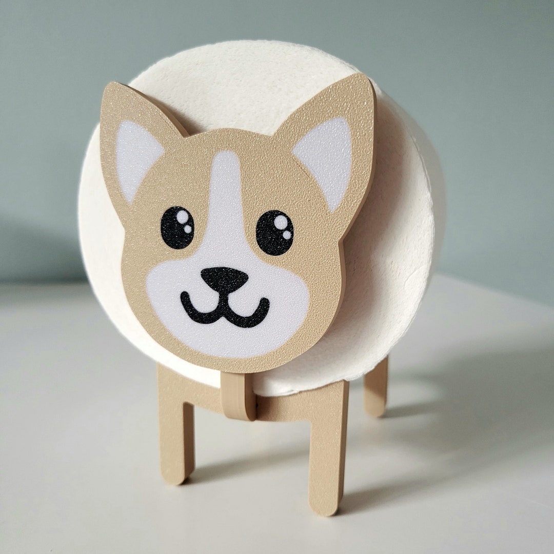 Toiletpaper Roll Holder - Corgi - Dog - Stl File - 3d Printing - Etsy
