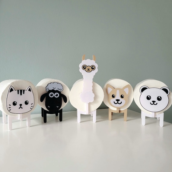 Animal toilet roll holder store