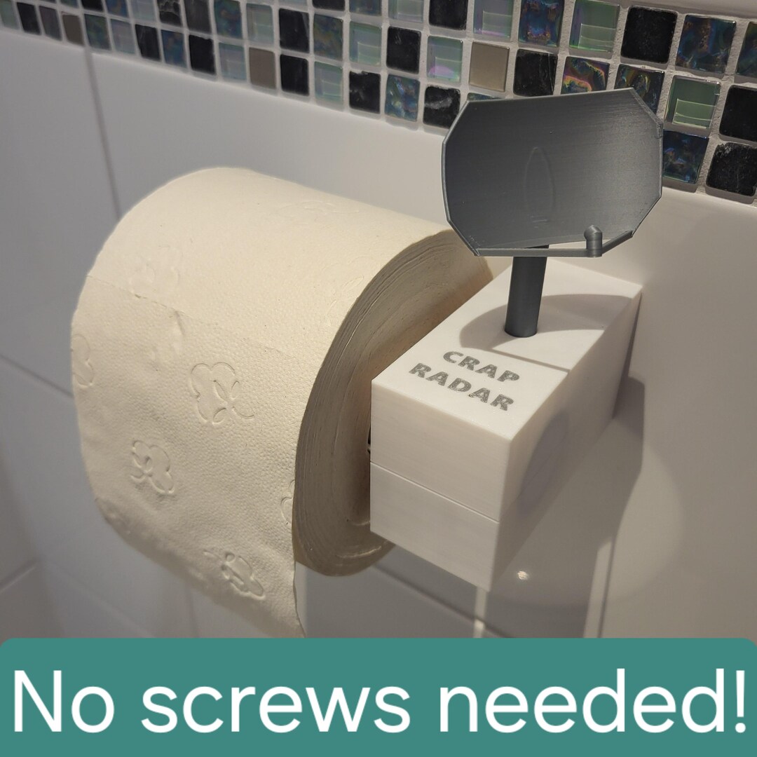 Toiletpaper Roll Holder 'CRAP RADAR' - Etsy