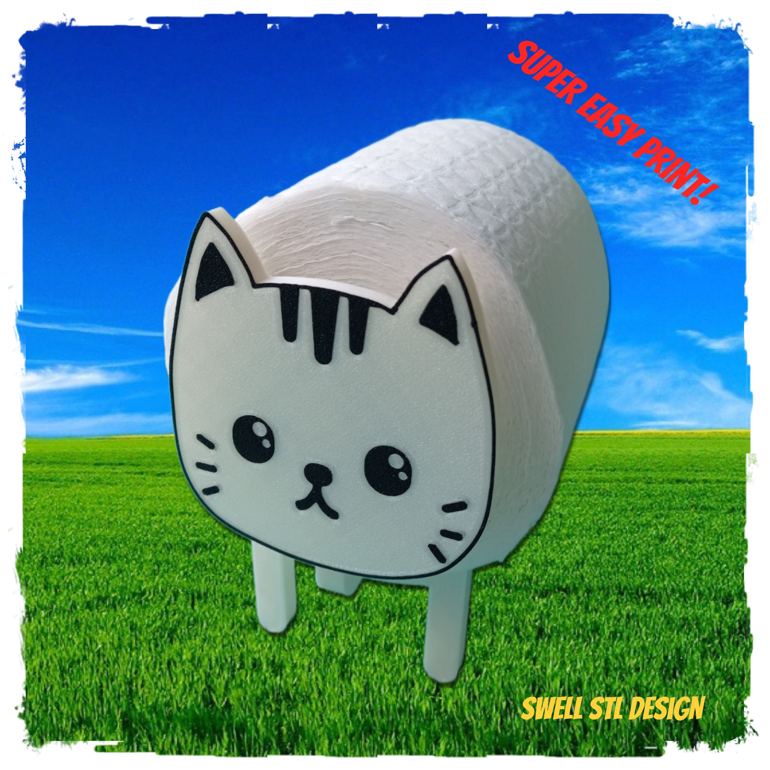 Toilet Paper Roll Holder Design Pack .stl Files Complete Zoo Sheep ...
