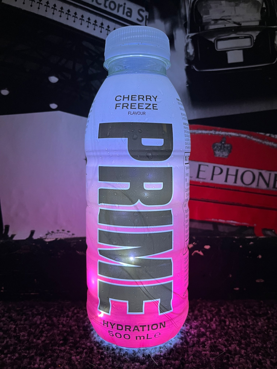 Cherry Freeze Prime Hydration Empty Light up Bottle - Etsy