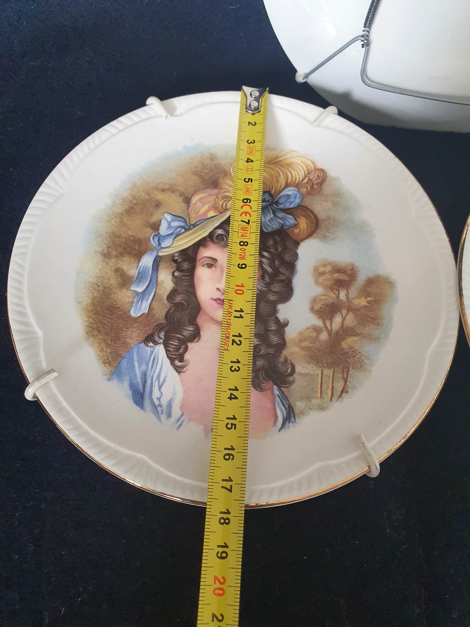 Royal Alma Signed 3 Pieces Wall Plates Made in England. Bone China - Etsy