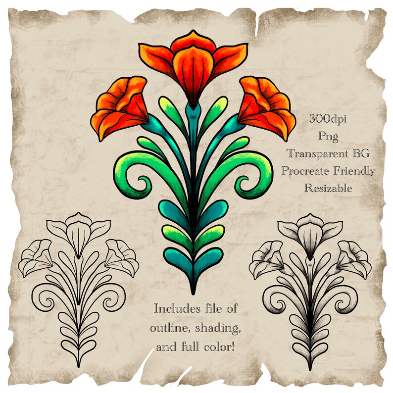 Custom Tattoo Design Full Color Tattoo Stencil Art Tattoo Trad - Etsy