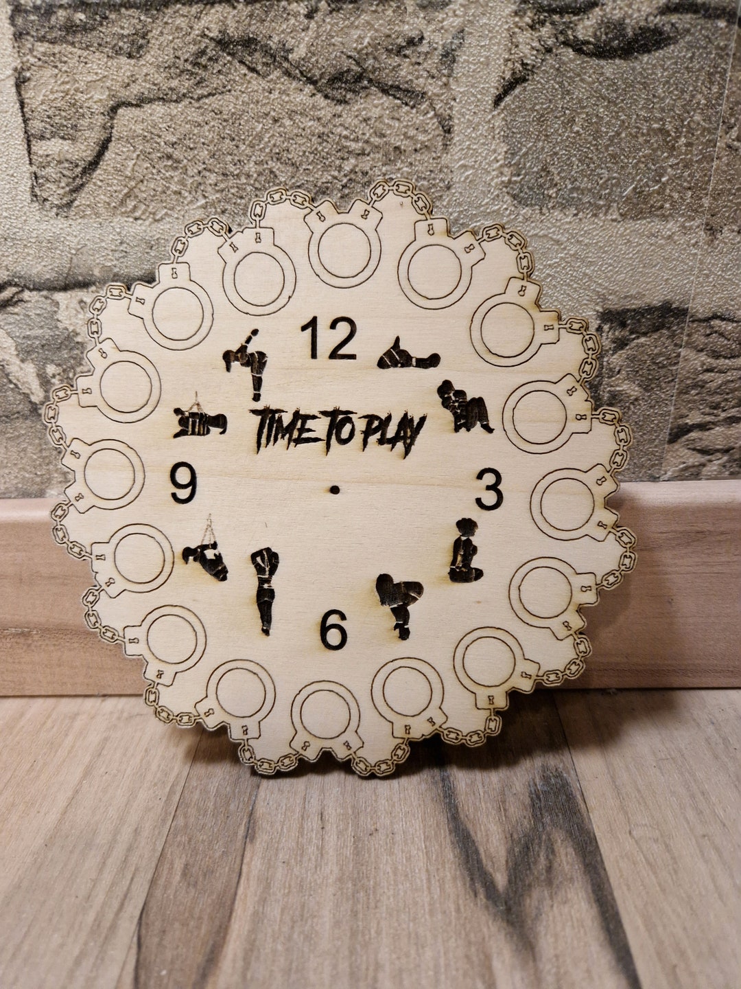 Handcuffs Clock BSDM - Etsy