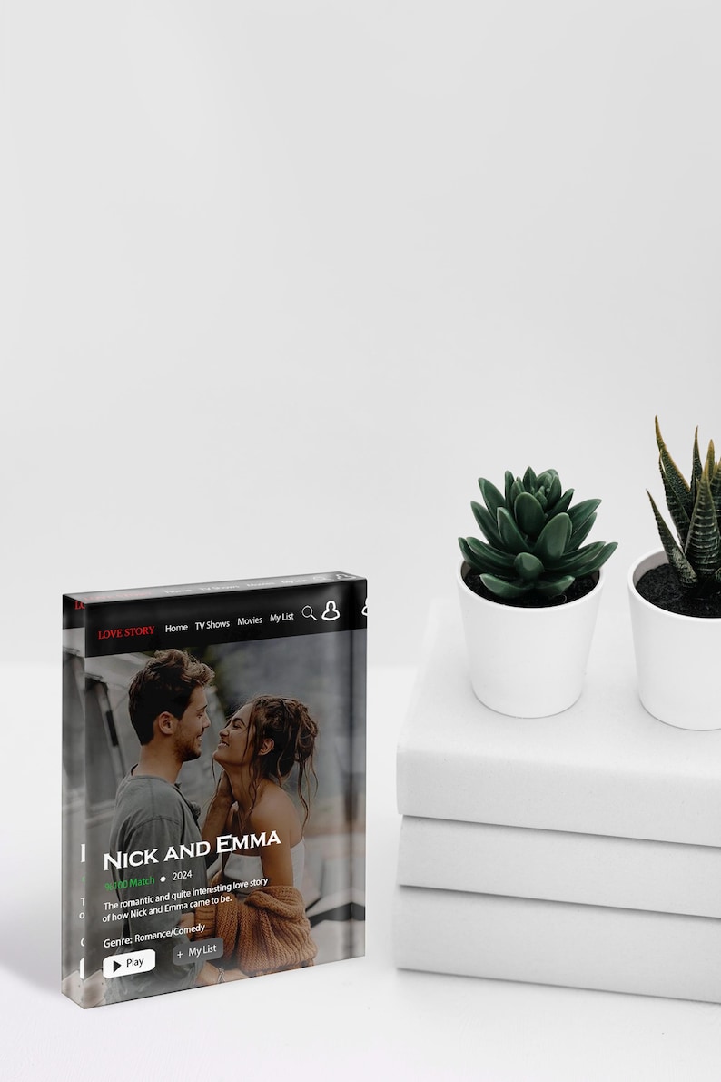 Custom Movie Plaque With Your Photo & Story, Timeless Personalized ...