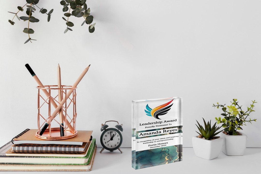 Custom Achievement Award, Acrylic Appreciation Award, Employee of the ...