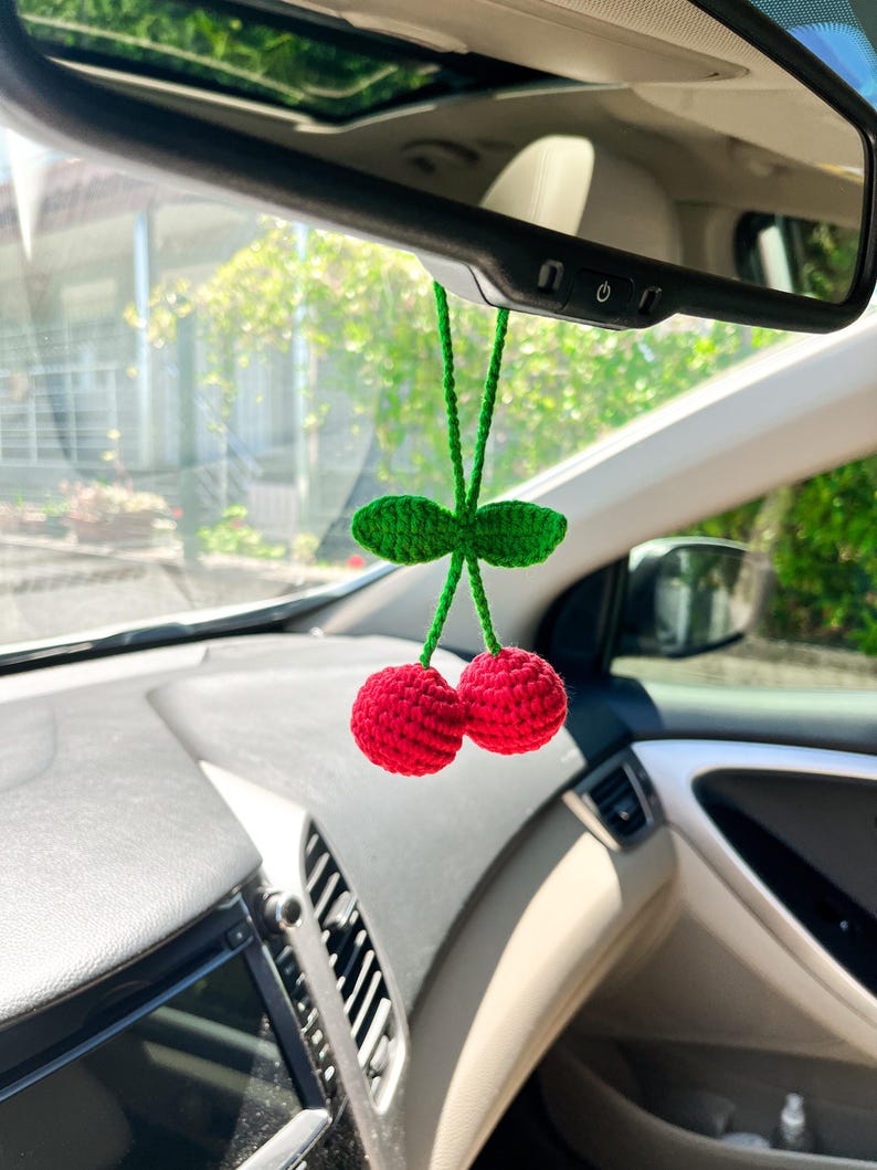 Cherry Crochet Pattern - Car Hanging & Keychain Amigurumi Tutorial - Etsy
