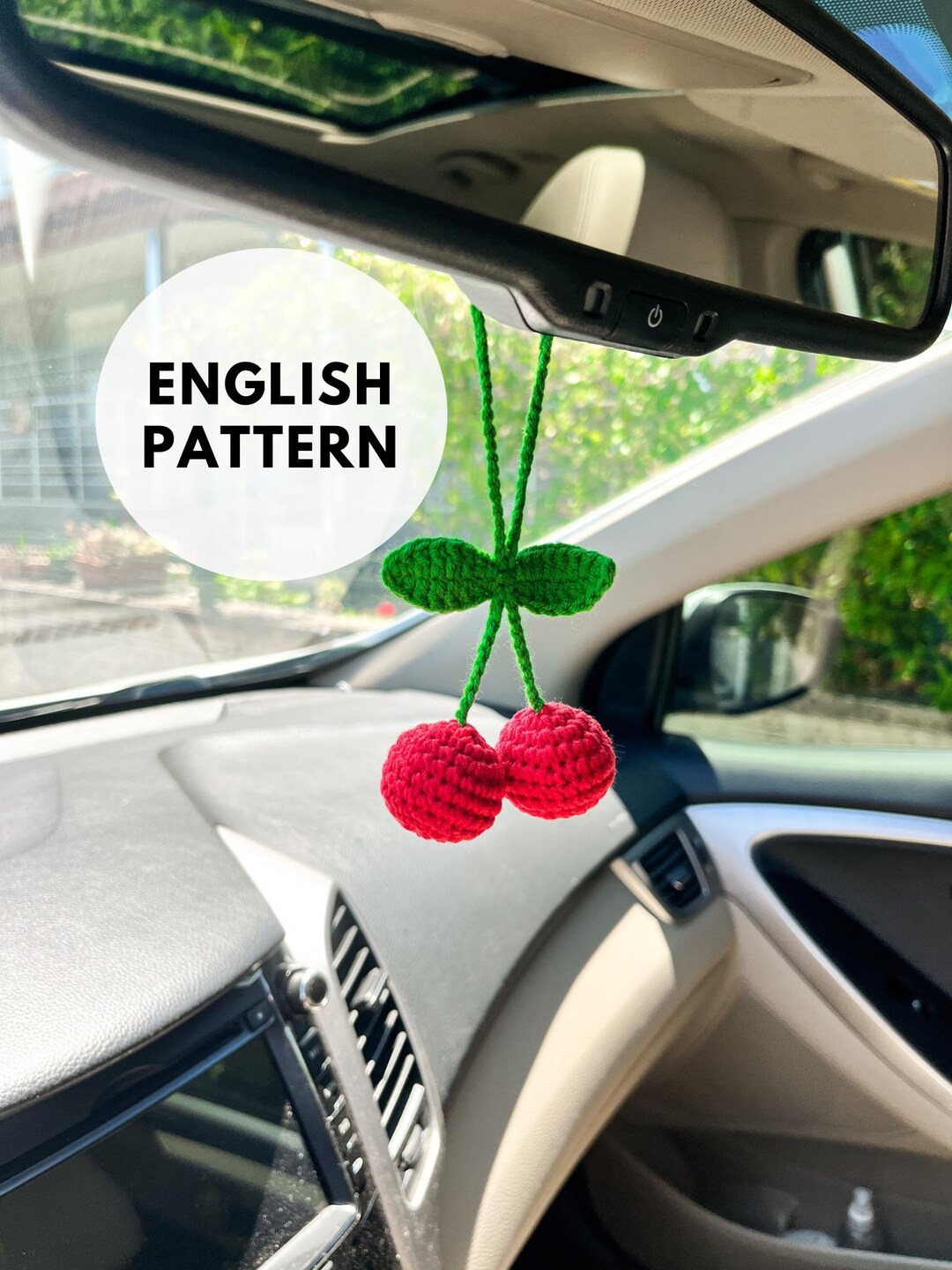 Cherry Crochet Pattern - Car Hanging & Keychain Amigurumi Tutorial ...
