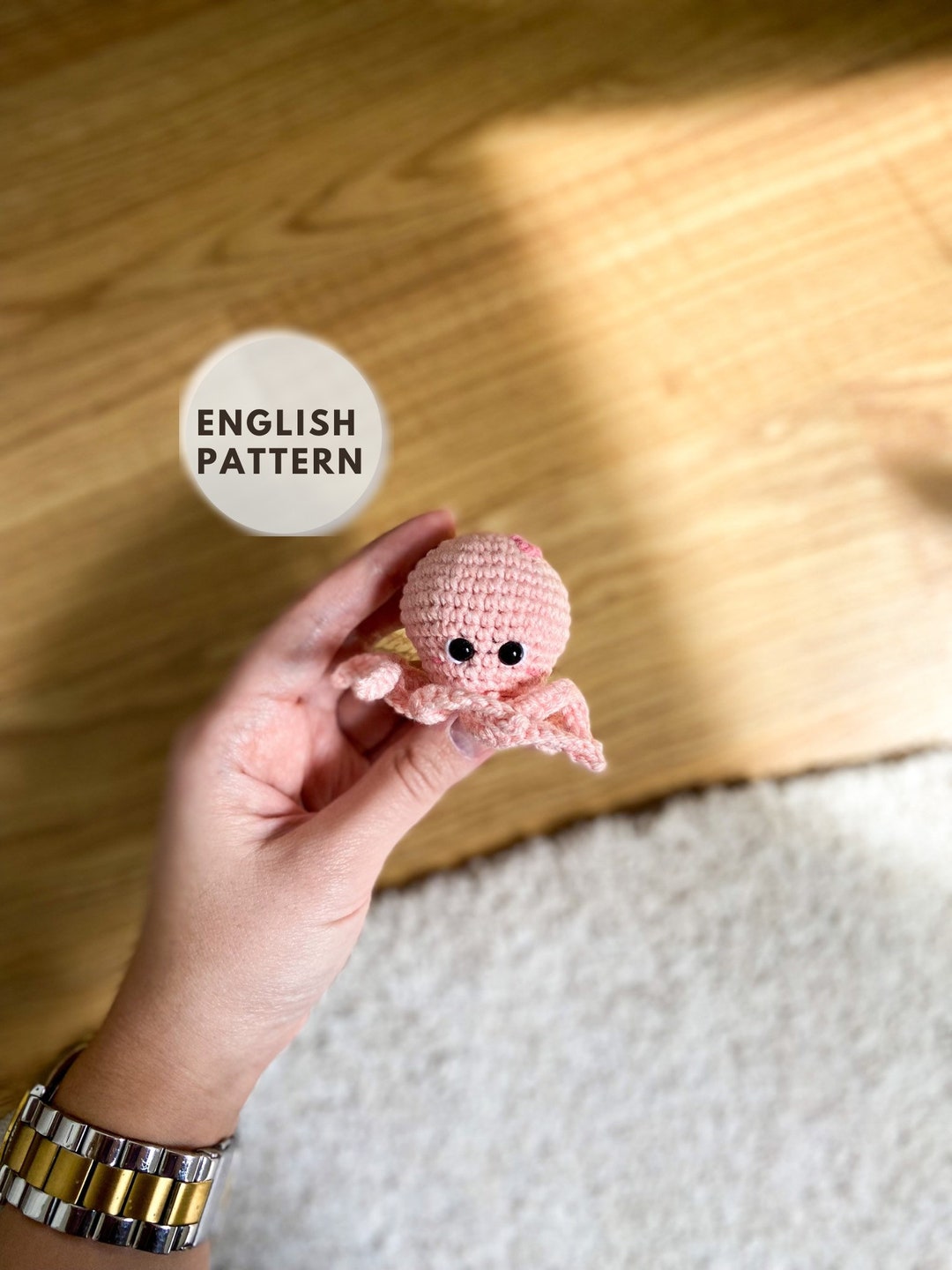 Crochet Octopus Keychain Pattern, Amigurumi Sea Creatures, Keychain ...