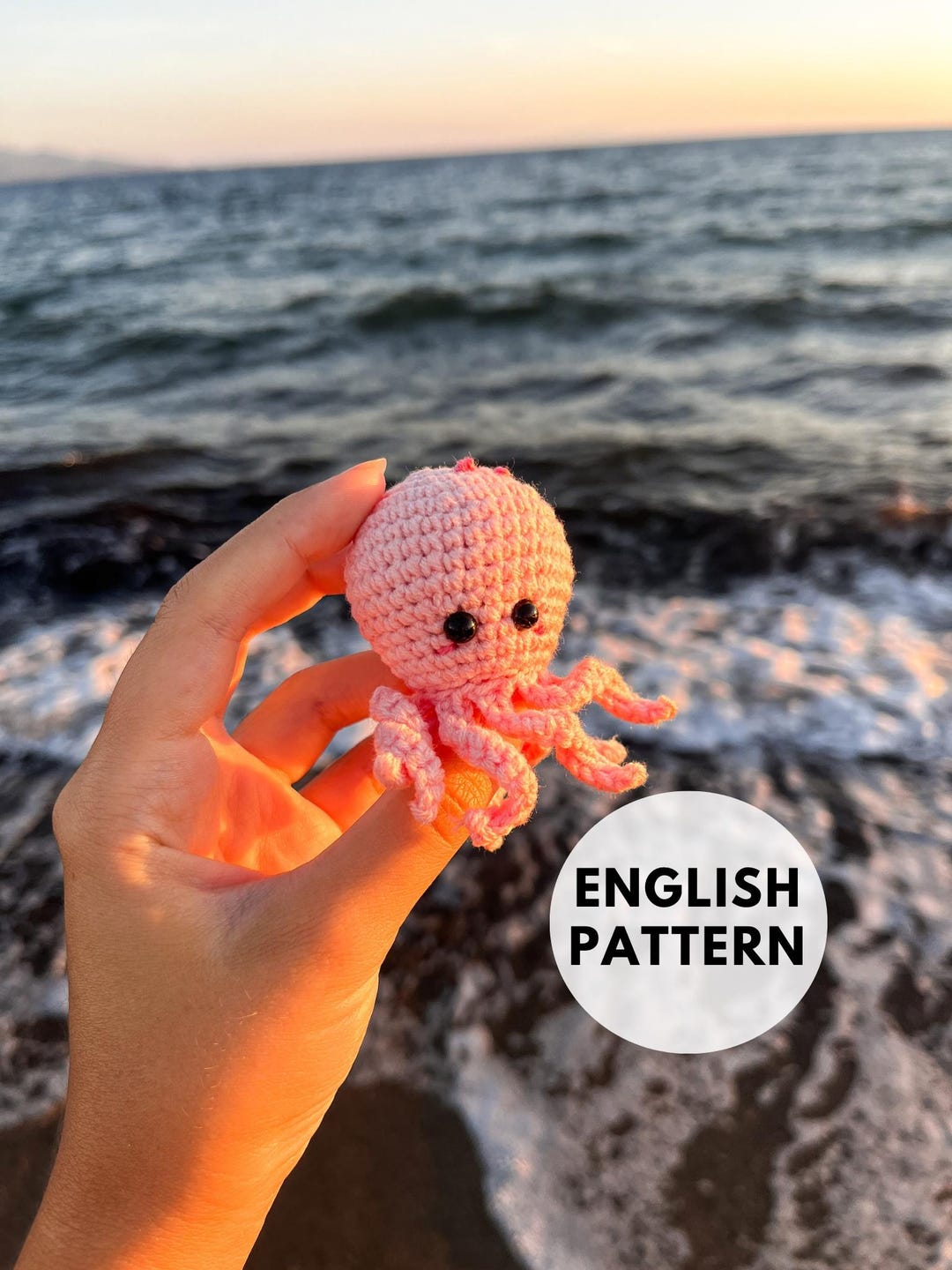 Crochet Octopus Keychain Pattern, Amigurumi Sea Creatures, Keychain ...