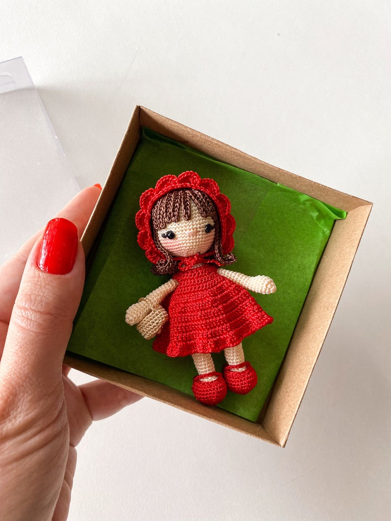 Miniature Crochet Little Red Riding Hood PATTERN Miniature - Etsy