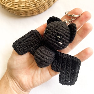 Little Bat Crochet Pattern: Halloween Amigurumi Keychain (PDF Pattern ...
