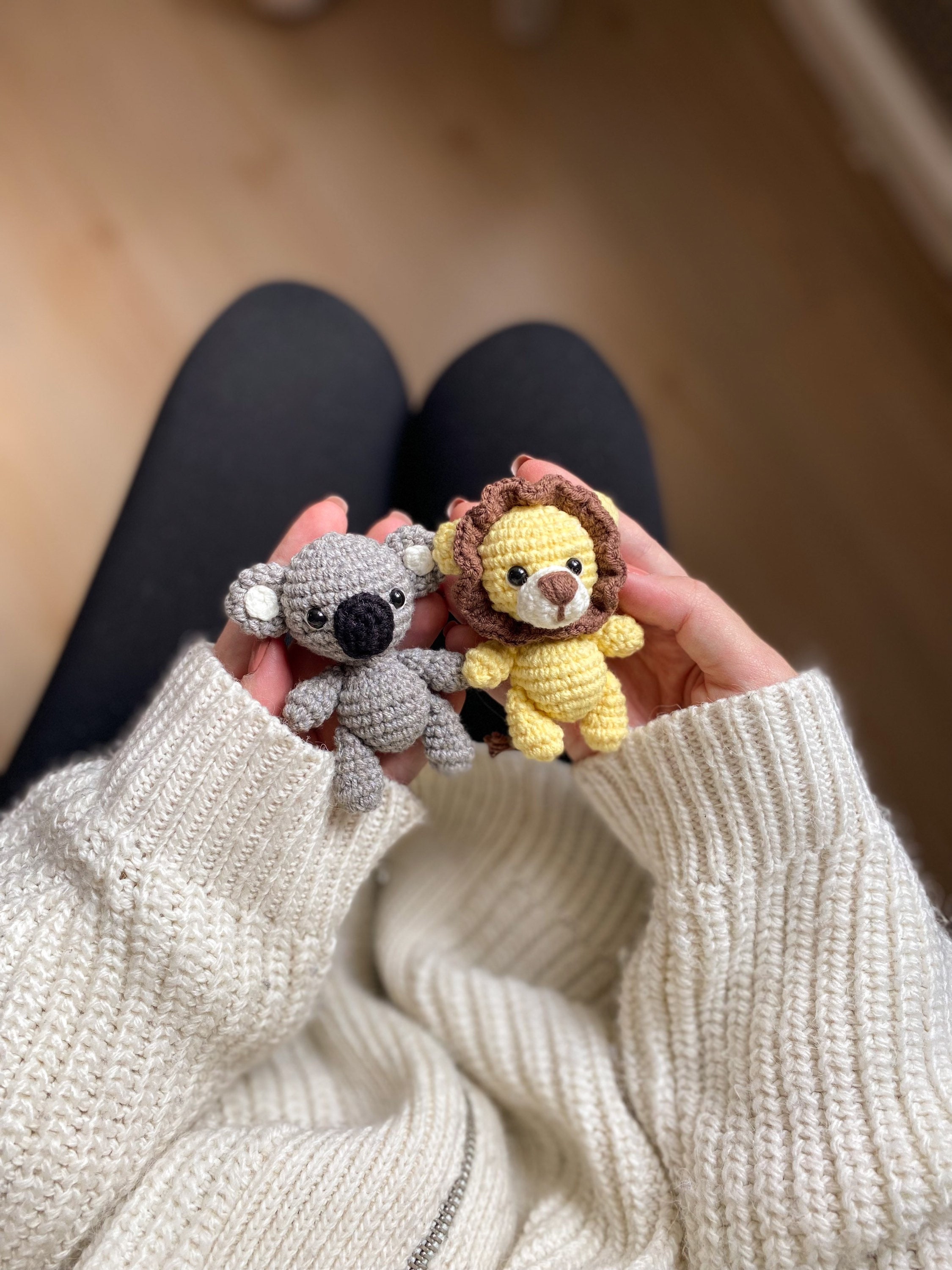 Crochet Koala Keychain Pattern Amigurumi Lion Crochet Lion - Etsy