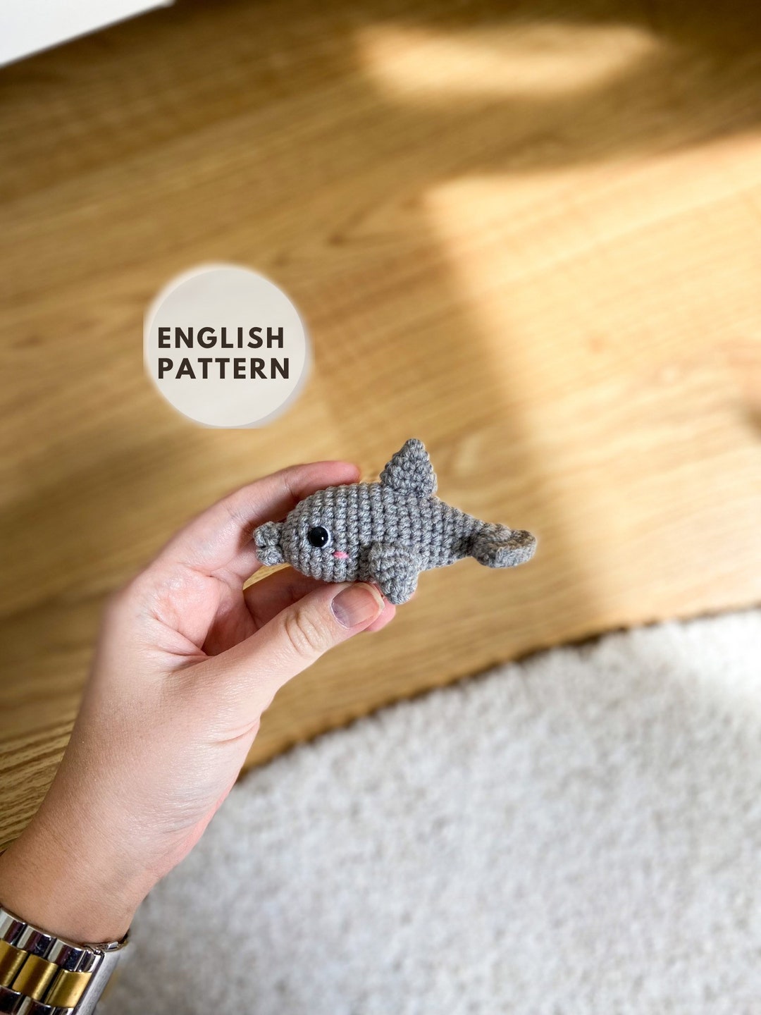 Crochet Dolphin Keychain Pattern Amigurumi Sea Creatures - Etsy