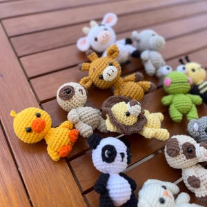 12 Mini Animal Amigurumi Crochet Patterns - DIY Soft Toys (PDF Pattern ...