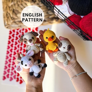 12 Mini Animal Amigurumi Crochet Patterns - DIY Soft Toys (PDF Pattern ...