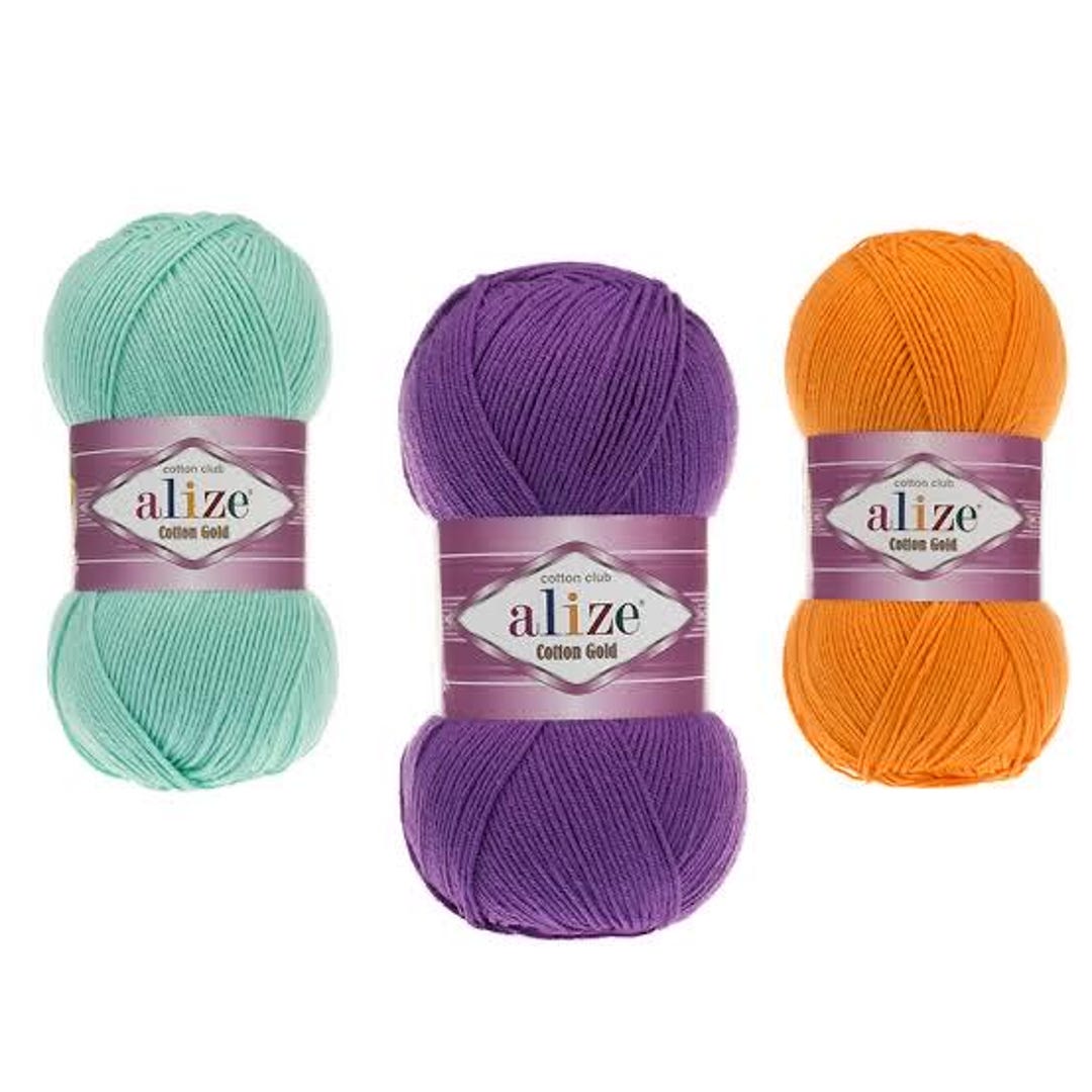 Alize Cotton Gold Yarn, Amigurumi Cotton Yarns - Etsy