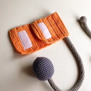 Crochet Doctor Set Pattern, Amigurumi Medical Set, Stethoscope, Blood ...