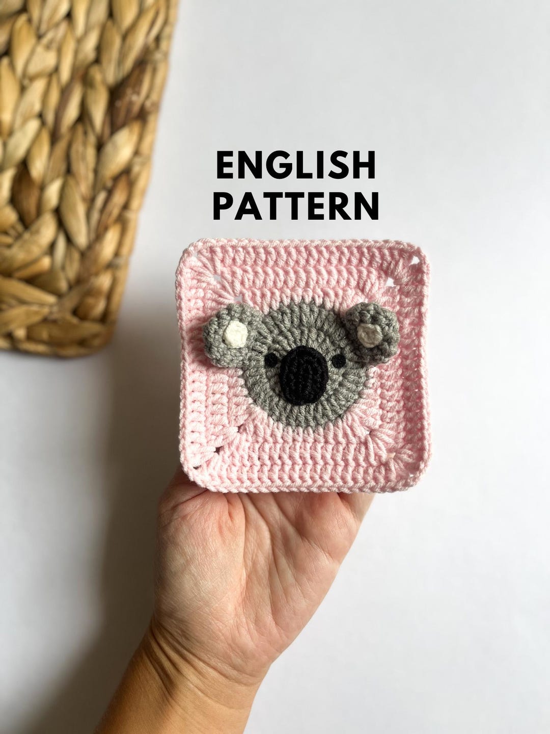 Koala Granny Square Crochet Pattern: Animal Afghan Motif (PDF Pattern ...